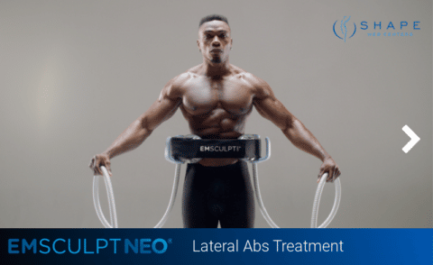 Love Handles Emsculpt NEO treatment at Shape Med Centers