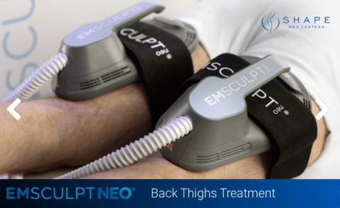Thigh Emsculpt NEO treatment at Shape Med Centers