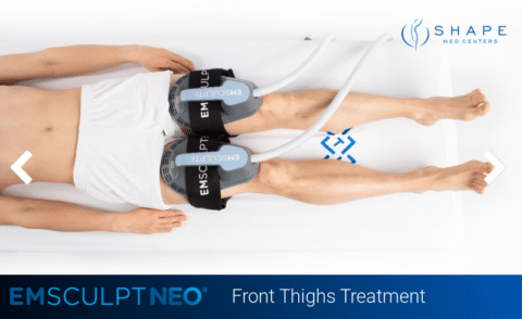 Thigh Emsculpt NEO treatment at Shape Med Centers